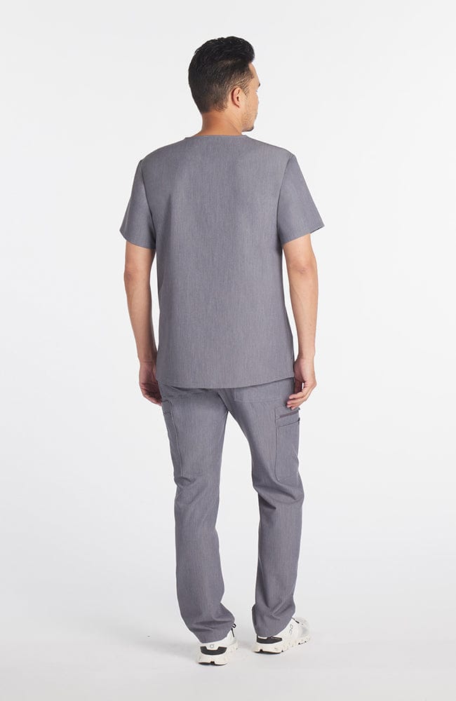 Clarke Men's CORE Scrub Top Graphite | Dolan