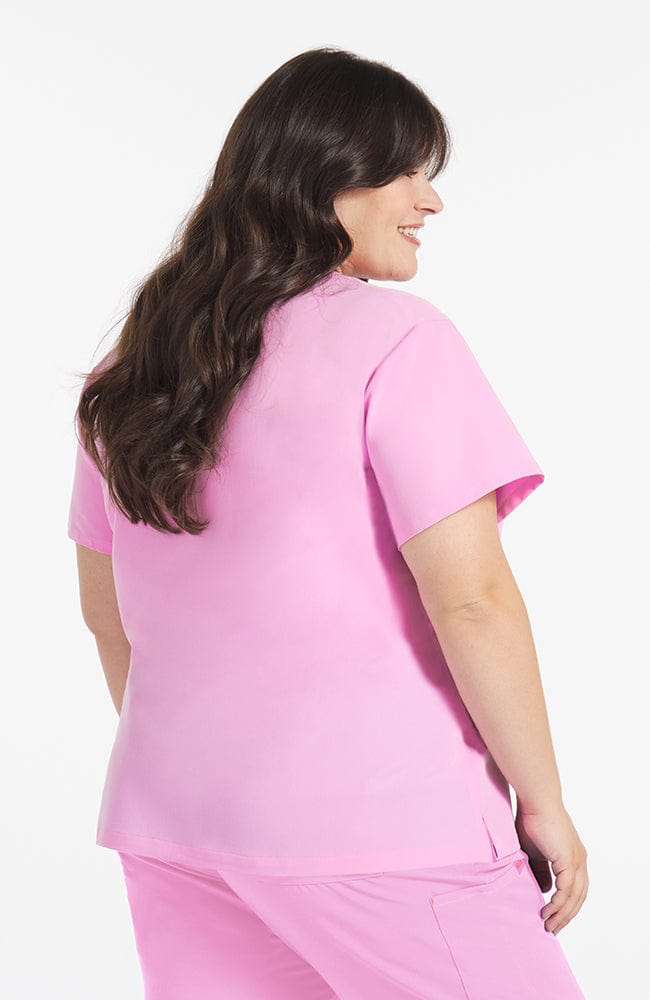 Mayfair V Neck 2-Pocket CORE Scrub Top Brilliant Lilac | Dolan