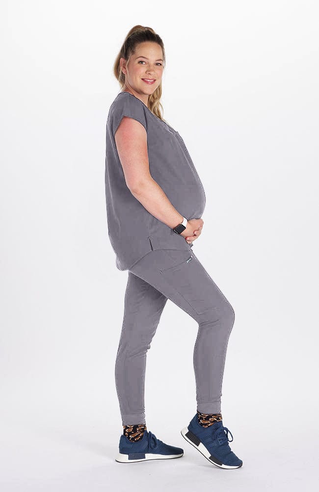 Sofia Maternity Jogger Pants 8-Pocket CORE Scrub Graphite | Dolan