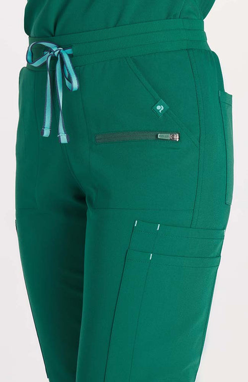 Women's Hope 11-Pocket CORE Hunter Green Scrub Jogger Pant | DOLAN